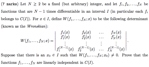 Solved (7 marks) Let N > 2 be a fixed (but arbitrary) | Chegg.com