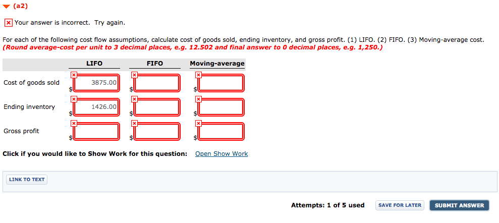 Solved Problem 6-08A a1-a2 (Part Level Submission) Swifty | Chegg.com