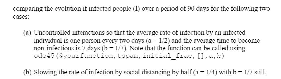 Solved 2. A simple epidemiological model called the SIR | Chegg.com