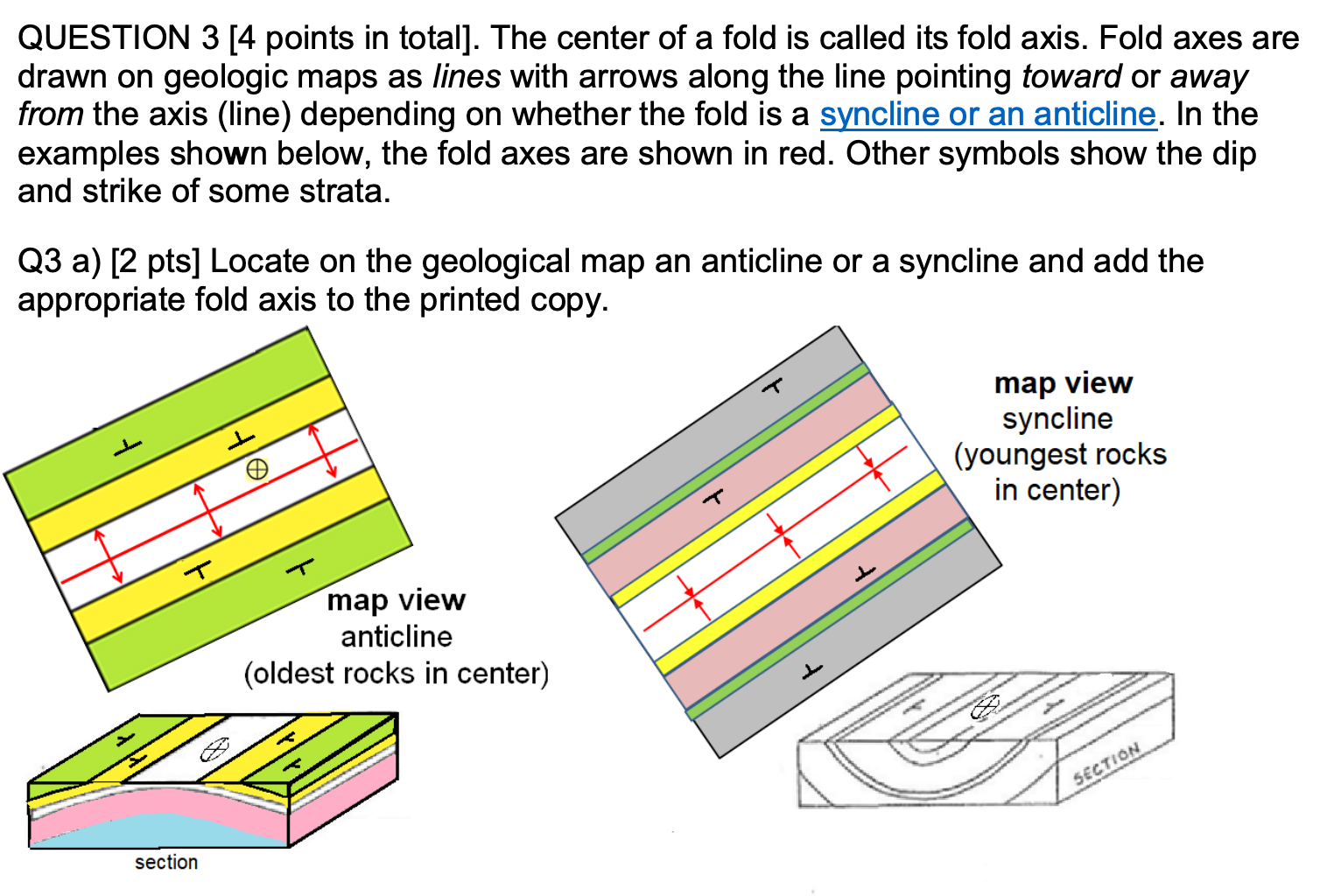Solved QUESTION 3 [4 points in total]. The center of a fold | Chegg.com