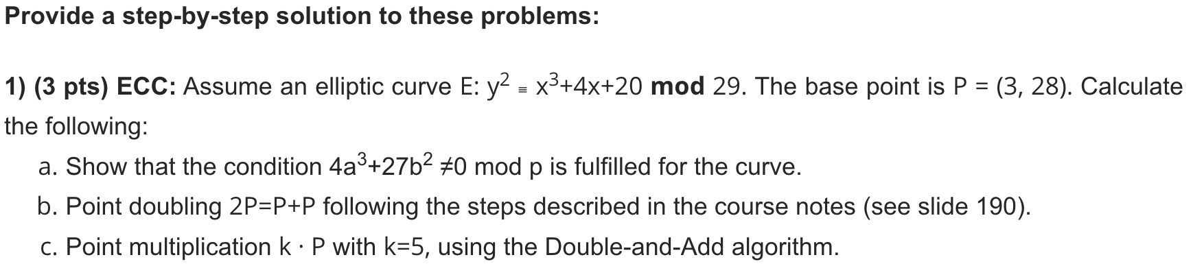 Solved Provide a step-by-step solution to ﻿these | Chegg.com
