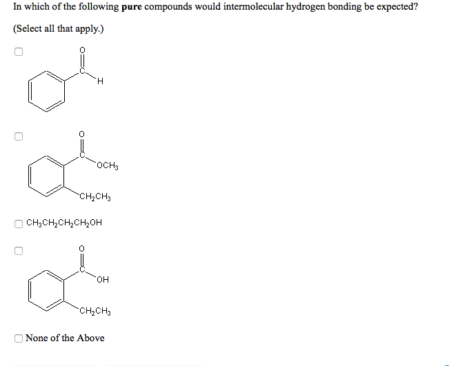 Solved In which of the following pure compounds would | Chegg.com