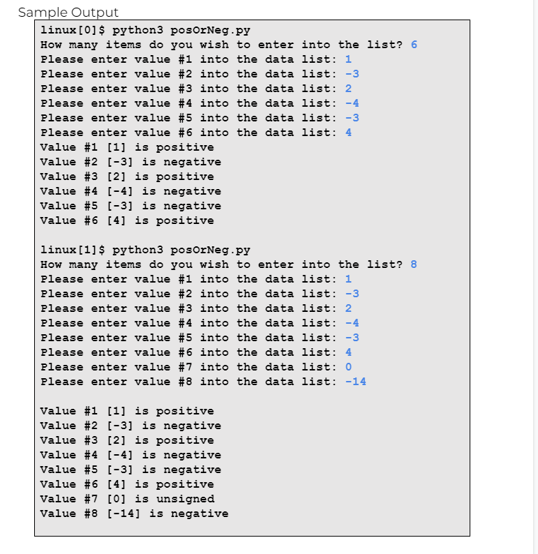 Solved Problem 2 - Positive or Negative or? In this program, | Chegg.com