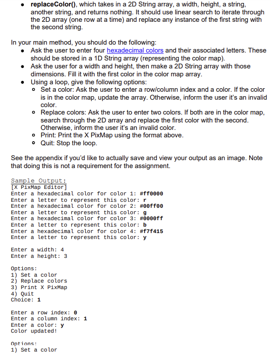 Solved Assignment 6B: X PixMap Images. Most images are | Chegg.com