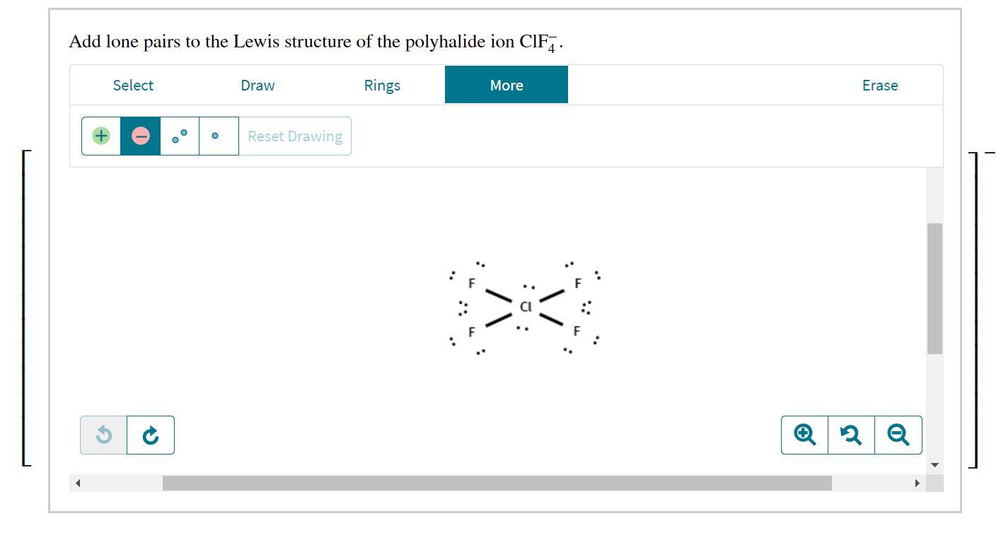 Solved Add lone pairs to the Lewis structure of the | Chegg.com