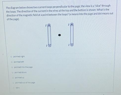 Solved The diagram below shows two current loops | Chegg.com