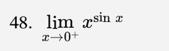 Solved limx→0+xsinx | Chegg.com