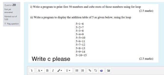 Solved Questo 20 Not yet answered Marked out of 5.00 Hay | Chegg.com