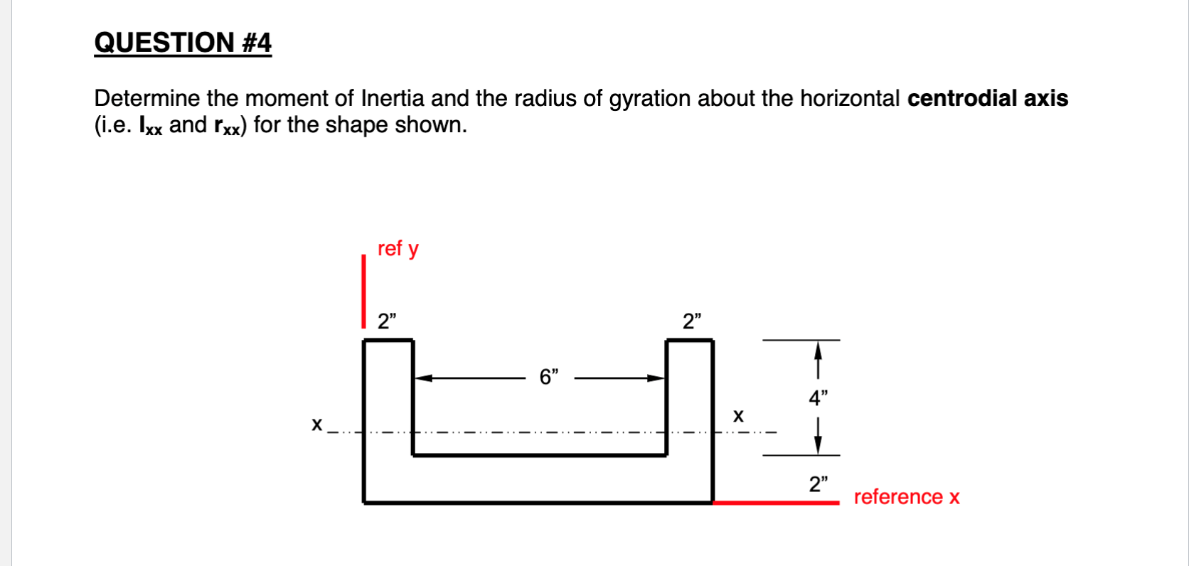 Solved Find the centroid (xc,yc) from the reference axes | Chegg.com