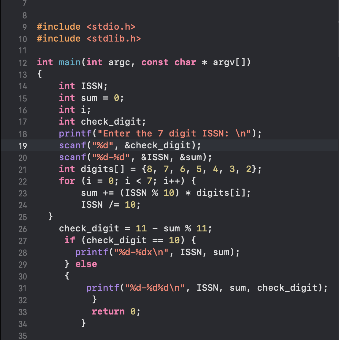 Solved Finding Check Digit from Given ISSN: The | Chegg.com