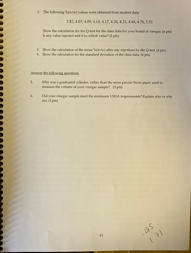 Expt. 7 CHM 161: Solution Stoichiometry: Acid-Base | Chegg.com