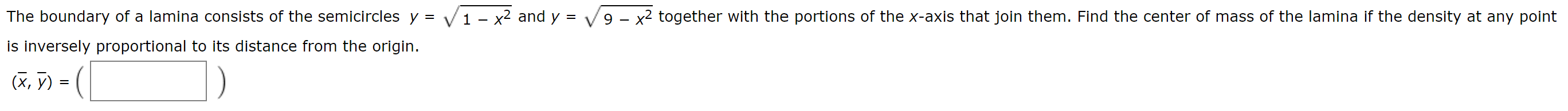 Solved 9 - x2 together with the portions of the x-axis that | Chegg.com