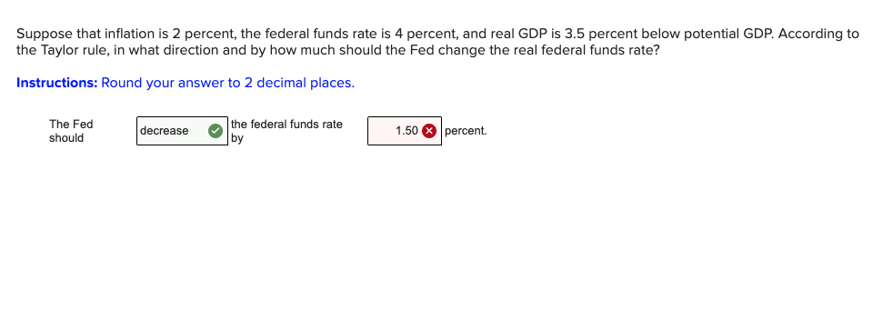 Solved Suppose that inflation is 2 percent, the federal | Chegg.com