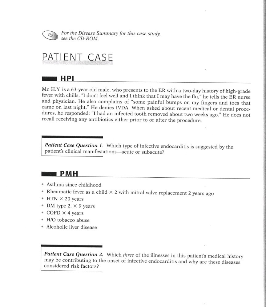 Solved For the Disease Summary for this case study, see the | Chegg.com