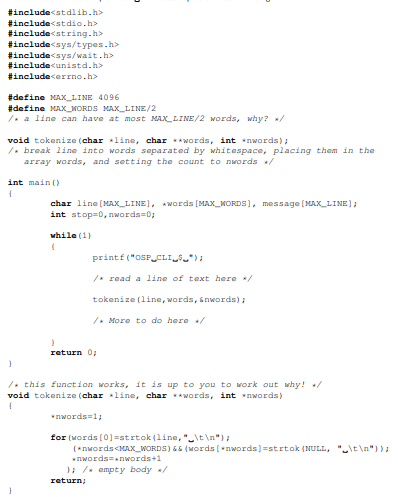 2 Specification A CLI accepts textual input from the | Chegg.com
