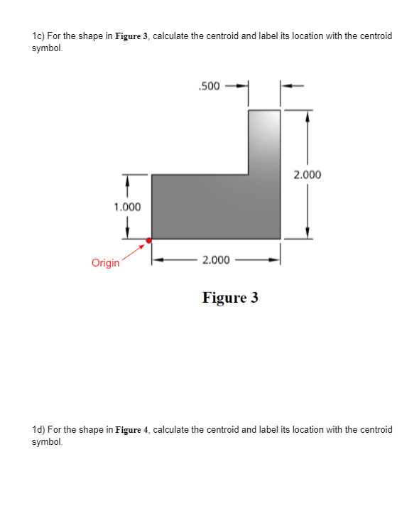 [Solved]: Engineering/ Physics Question 1a) For the shape