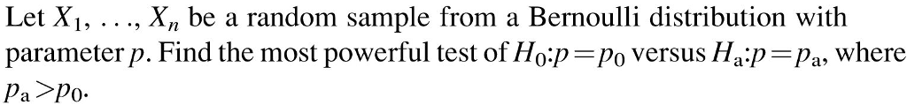 Solved Let Xi, ..., Xn be a random sample from a Bernoulli | Chegg.com