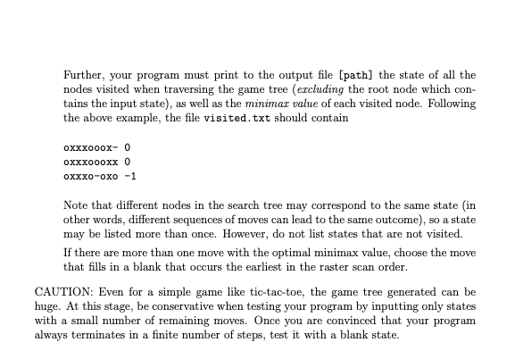 Solved Tic Tac Toe using Minimax Algorithm and | Chegg.com