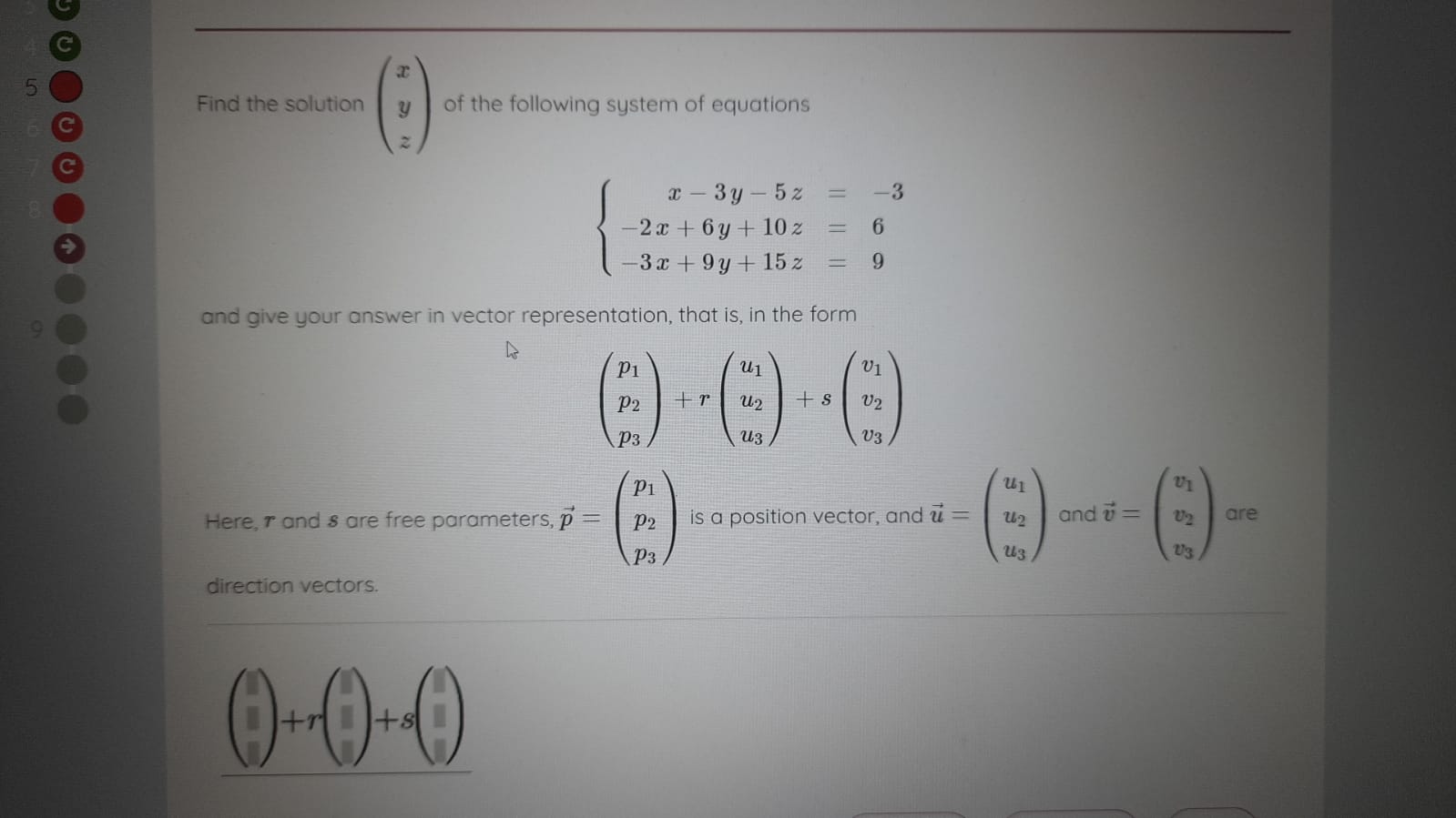 Solved Rewrite the system of equations | Chegg.com