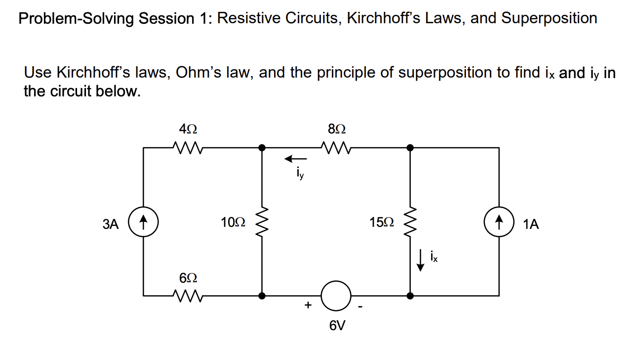 Solved Problem-Solving Session 1: Resistive Circuits, | Chegg.com