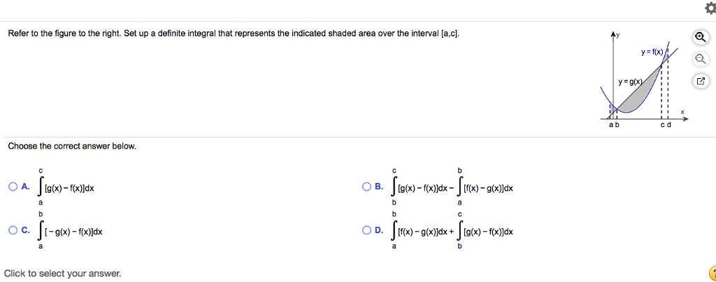 Solved Refer to the figure to the right. Set up a definite | Chegg.com