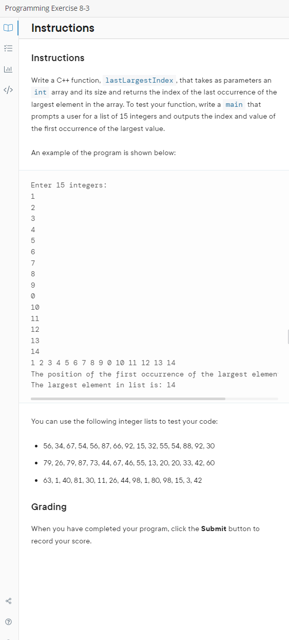 Solved I have a C++ Assignment, Write a C++ function, | Chegg.com