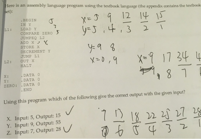 Solved Here Is An Assembly Language Program Using The