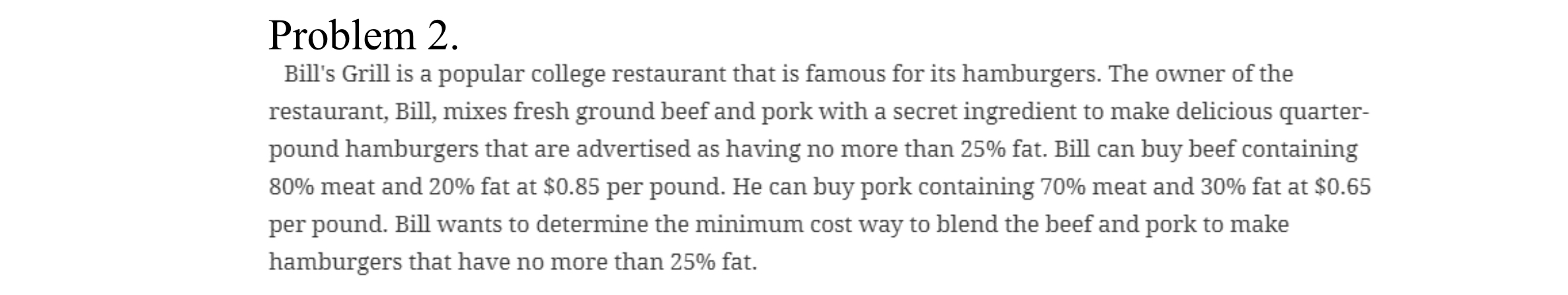 Solved 1; Set up the model in Excel, use solver to determine | Chegg.com