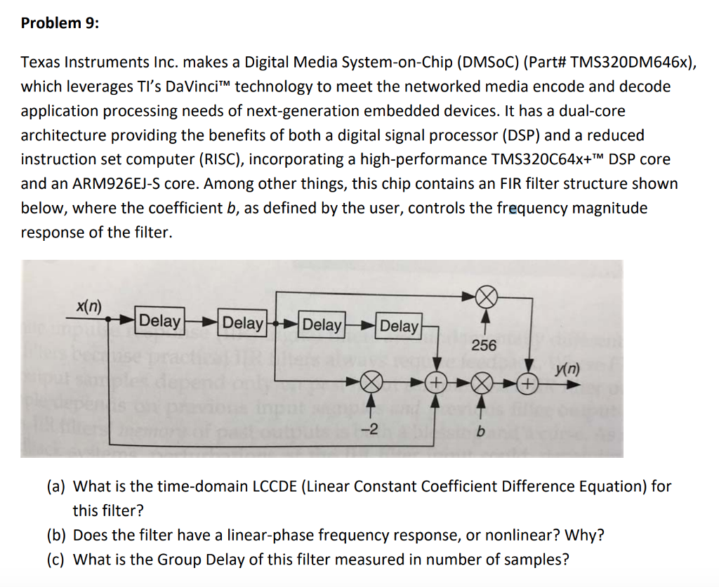 Solved Problem 9: Texas Instruments Inc. makes a Digital | Chegg.com
