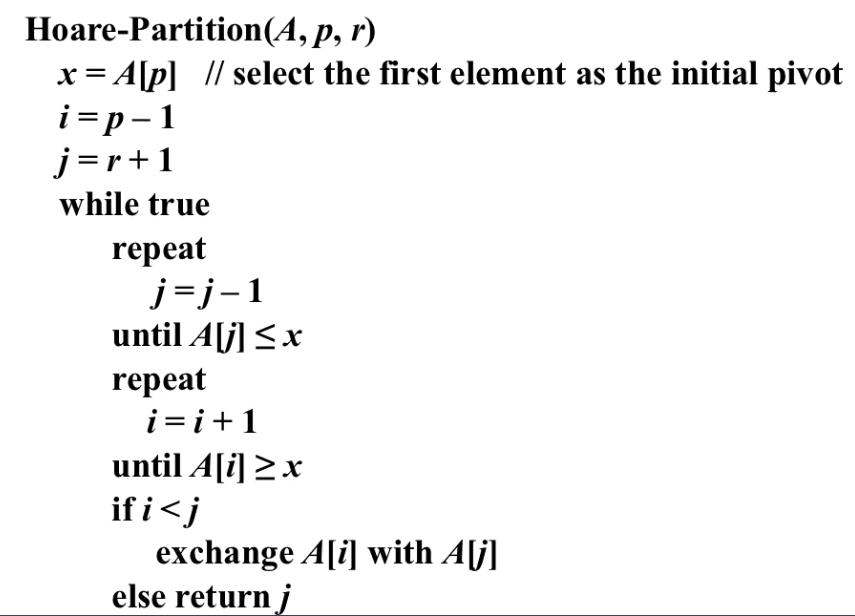 Solved Answer the following questions about Hoare's | Chegg.com