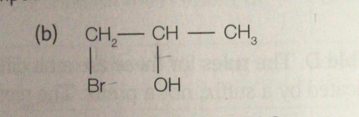 Solved (b) CH, — CH – CHE Br OH | Chegg.com