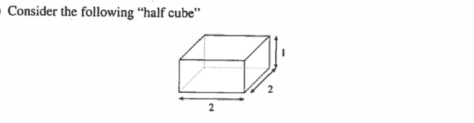 Consider the following "half cube" 2 (c) In how | Chegg.com