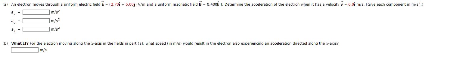 Solved (a)An electron moves through a uniform electric | Chegg.com