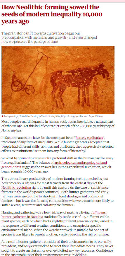 Solved How Neolithic farming sowed the seeds of modern | Chegg.com