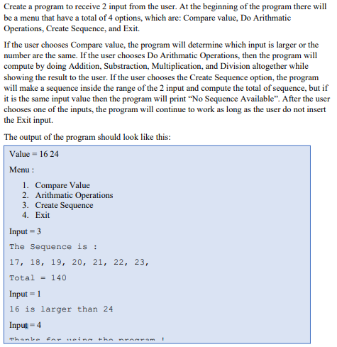Solved Requirement: The program should have multiple | Chegg.com