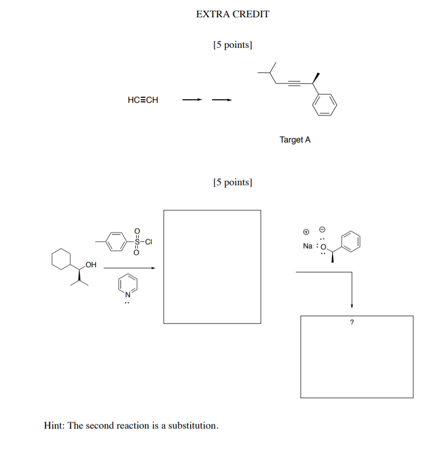 Solved EXTRA CREDIT [5 points) HCECH Target A [5 points) CI | Chegg.com