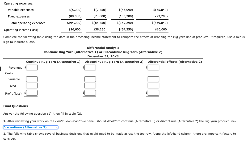 Solved Mastery Problem: Differential Analysis and Product | Chegg.com