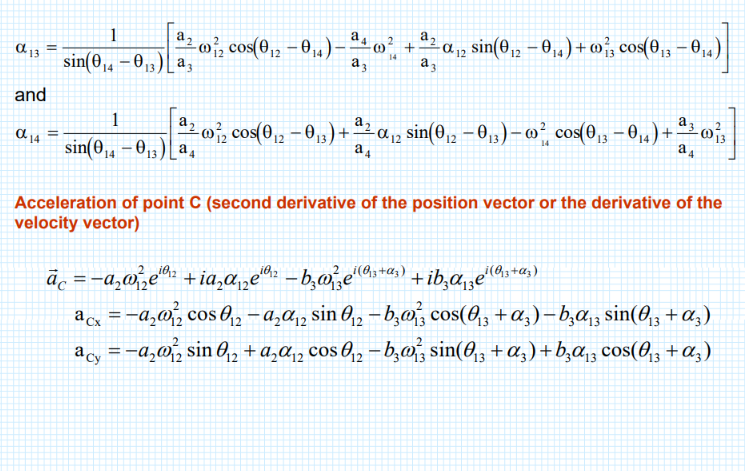 Displacement and velocity of coupler point C F = | Chegg.com