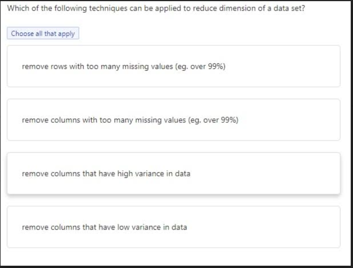 Solved Which of the following techniques can be applied to | Chegg.com