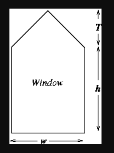 Solved Consider a window the shape of which is a rectangle | Chegg.com