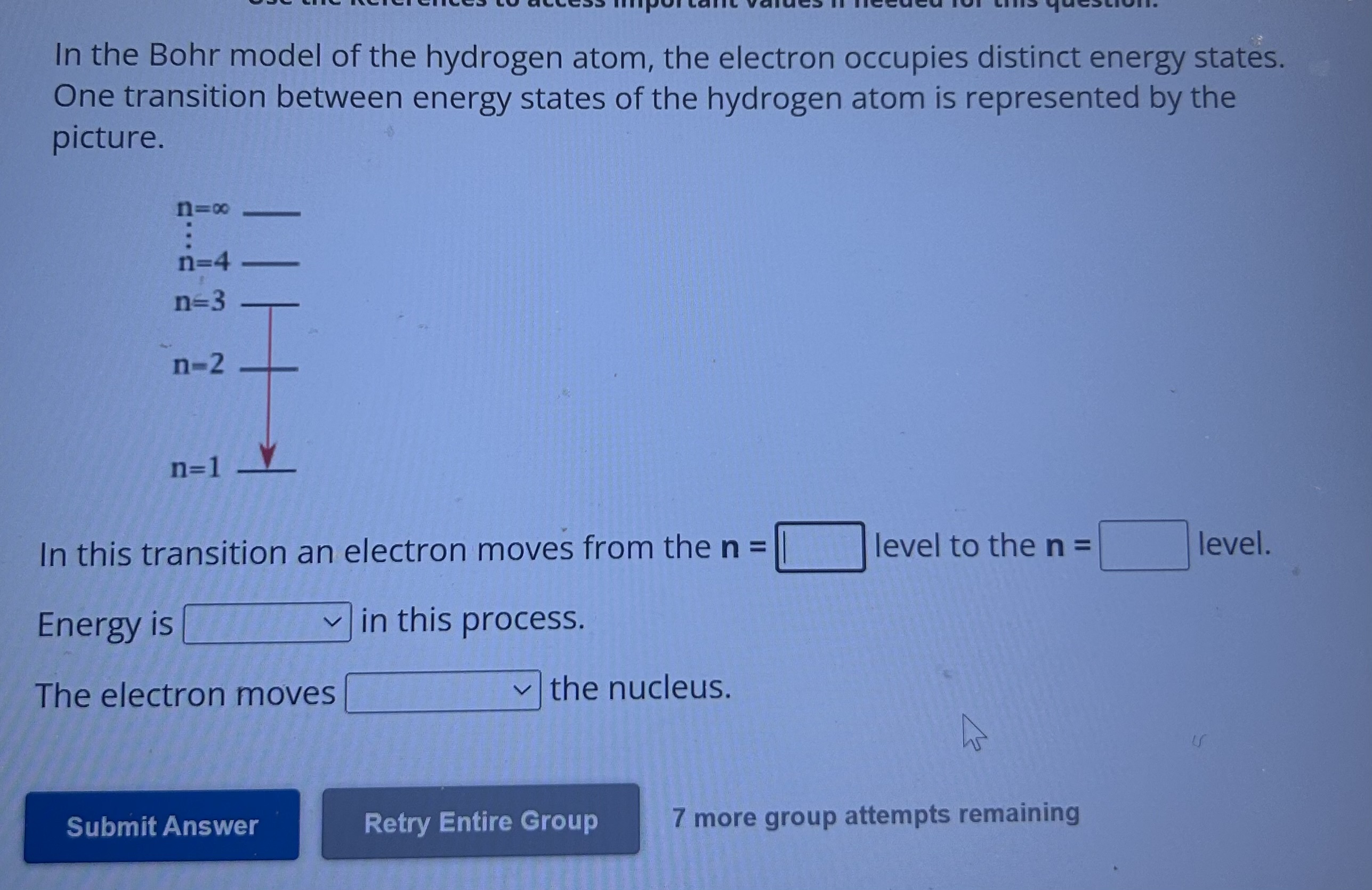 Solved In the Bohr model of the hydrogen atom, the electron | Chegg.com