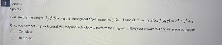 Solved Evaluate the line integral ∫Cfds along the line | Chegg.com