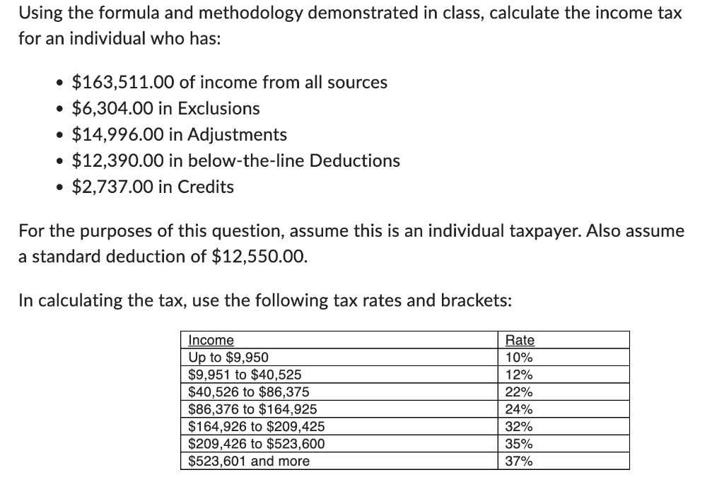 Using the formula and methodology demonstrated in | Chegg.com