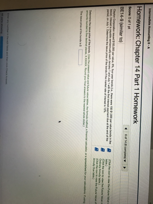 Solved Accounting lI-A Homework: Chapter 14 Part 1 Homework | Chegg.com Solved Accounting lI-A Homework: Chapter 14 Part 1 Homework | Chegg.com