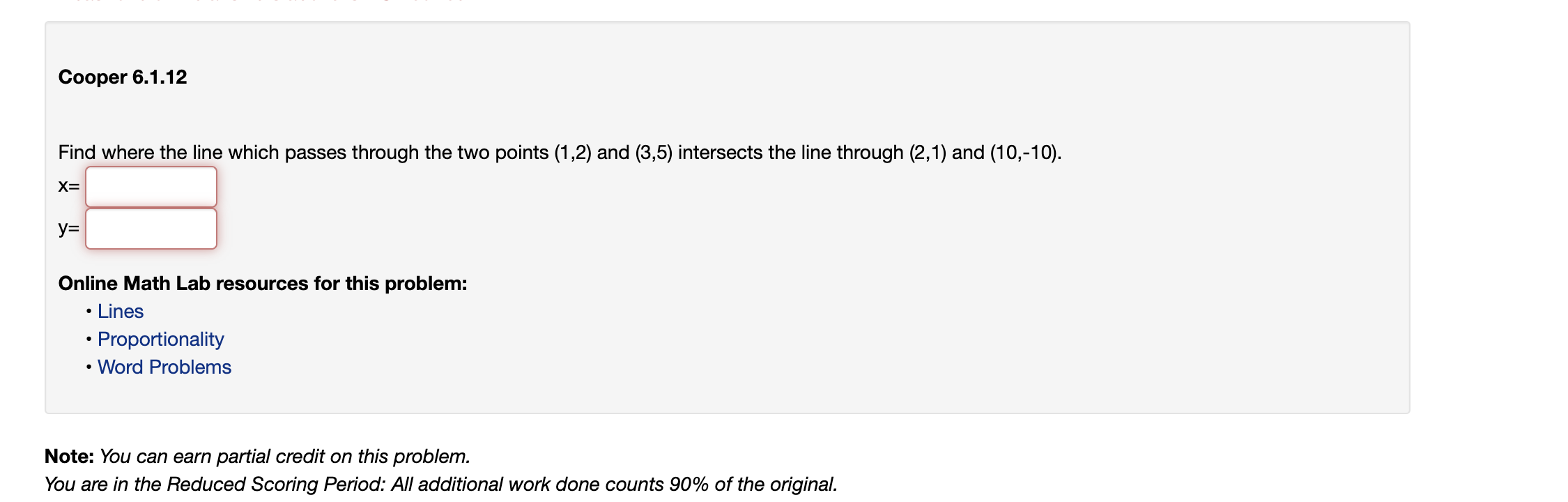 Solved Find where the line which passes through the two | Chegg.com