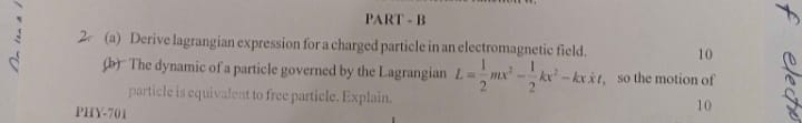 Solved (b) ﻿The dynamic of a particle governed by the | Chegg.com