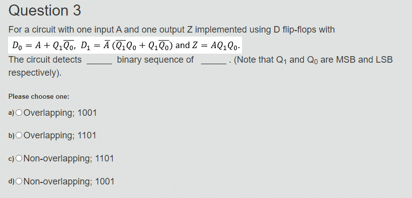 Solved For a circuit with one input A and one output Z | Chegg.com