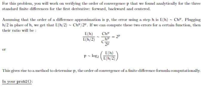 Solved For this problem, you will work on verifying the | Chegg.com