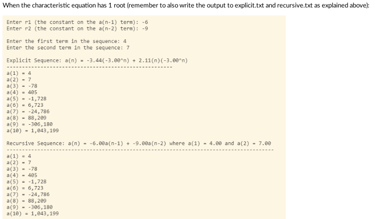 Recursion Java Assignment The following three | Chegg.com