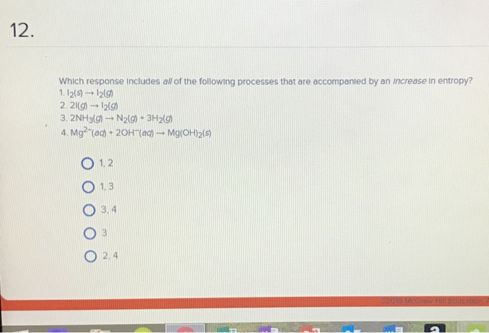 Solved 12 Which response Includes all of the following | Chegg.com